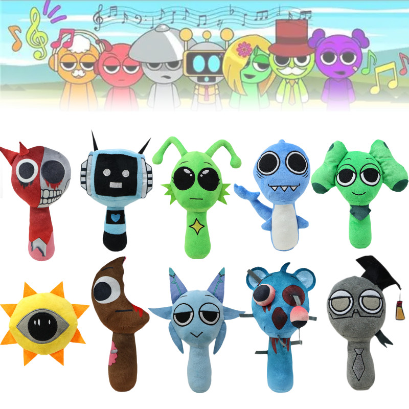 Sprunki Plush Cozy Incredibox Rhythm Box Stuffed Animal Cute Design ...