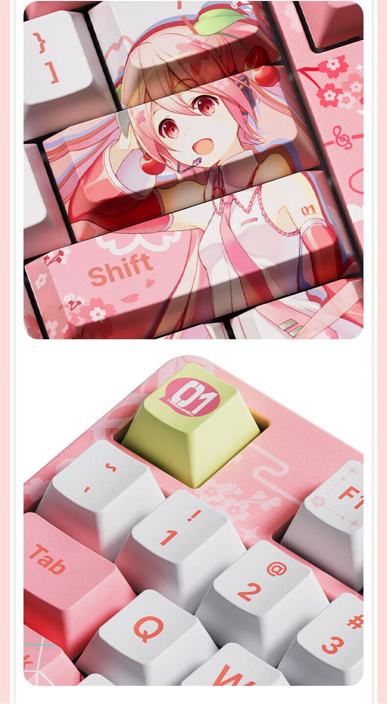 AKKO Hatsune Miku Genuine IP Co branded E-sports Game Customized the ...