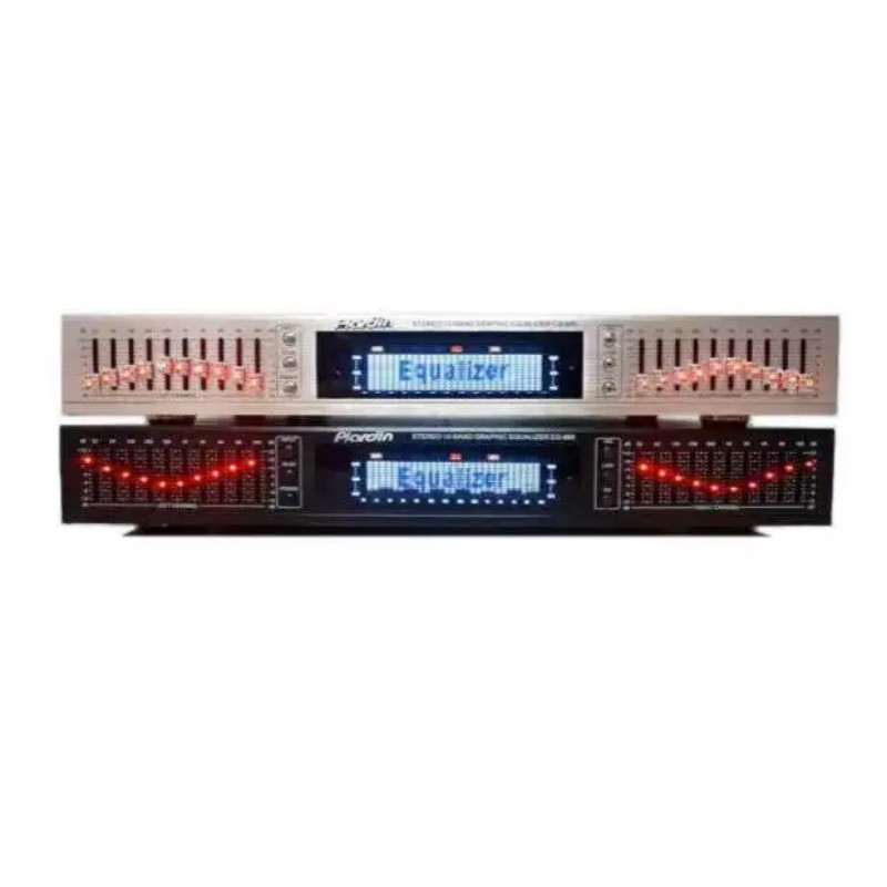 220V EQ665 Equalizer Hifi Home EQ Equalizer Dual 10 BAND Stereo Treble Alto Bass Regulation With ...