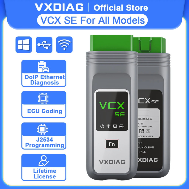 VXDIAG VCX SE 13 in 1 for All Model Car OBD2 Diagnostic Scanner DoIP ...