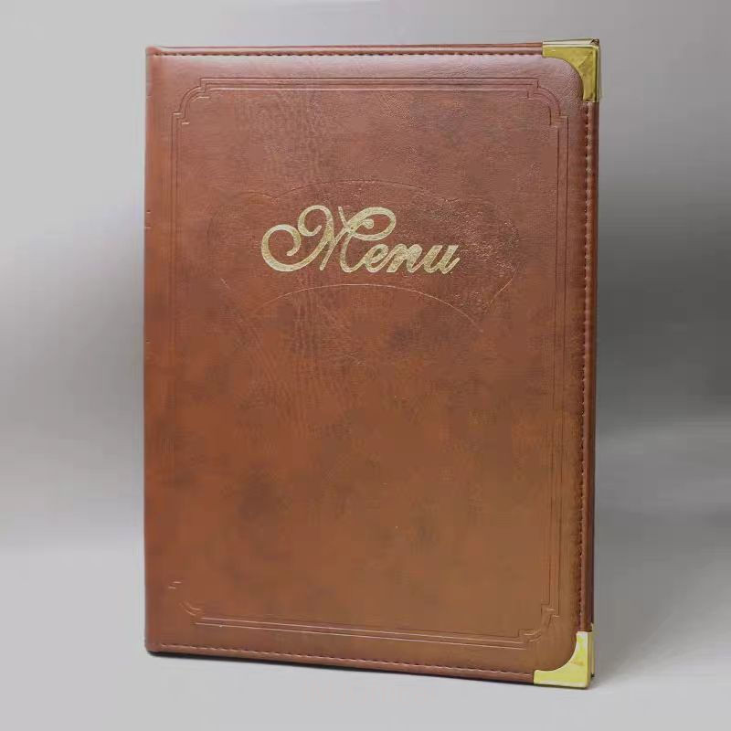 Men Leather Recipe Book Restaurant Restaurant Order Book Binder Menu ...