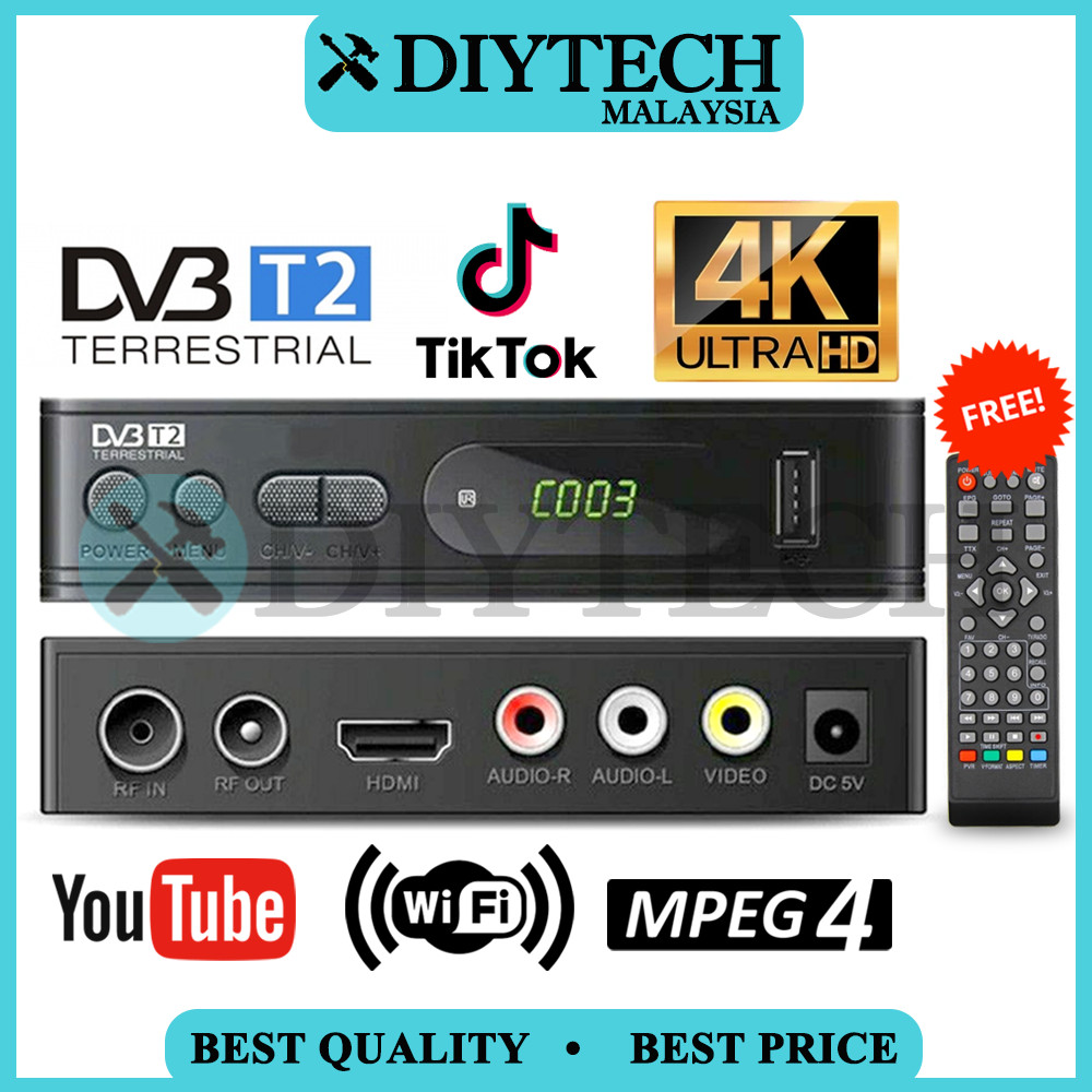 (2025 NEW) Full HD 1080P Megogo Decorder DVB-T2 Digital TV Tuner DVB T2 ...