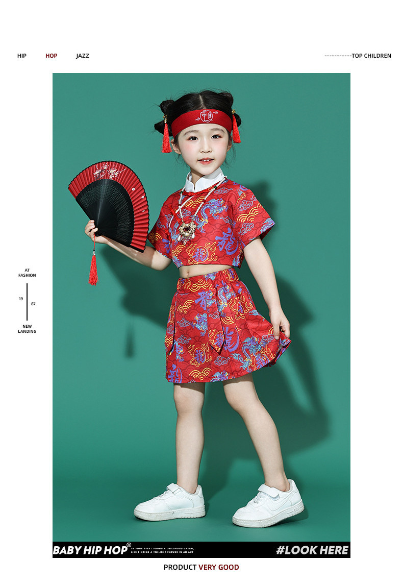 2pcs Kids Cheongsam Hanfu Sets Chinese New Year Clothes Boys Girls Tang ...