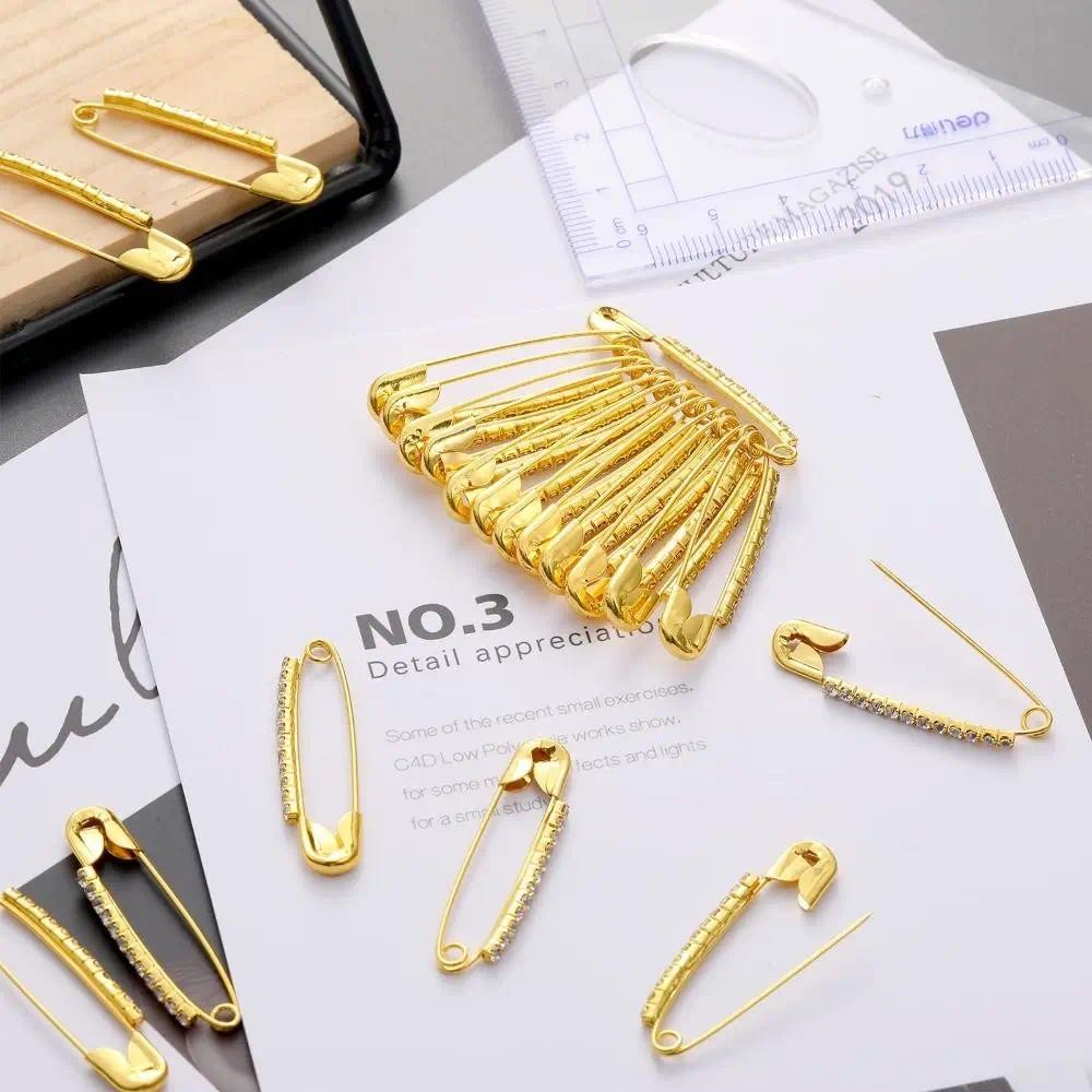 Qiao Women Rhinestone Safety Pins (10 Pcs) | Shopee Malaysia