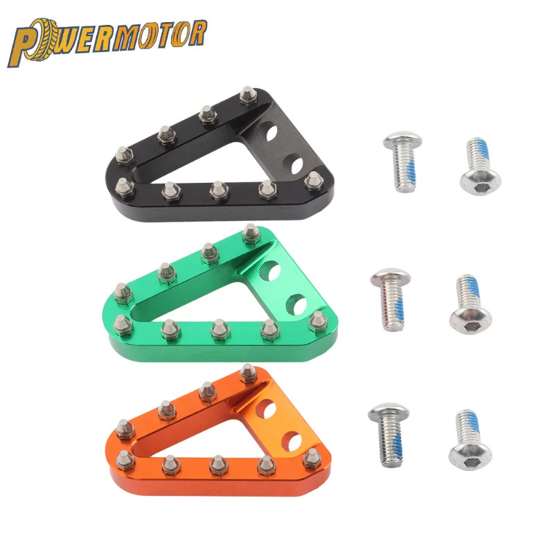 Motorcycle Rear Foot Brake Pedal Lever Brake Head Aluminum Accessories ...