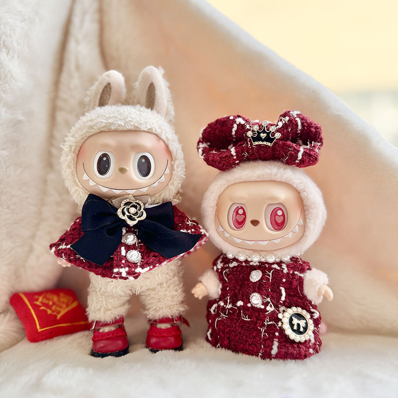 [Clothes only]For 17 cm labubu keychain Labubu clothes pendant Labubu ...