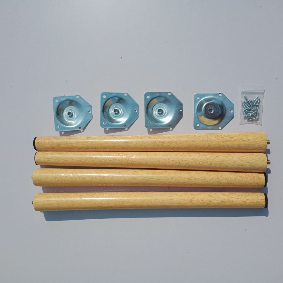 4 pieces of solid wood table leg support, dressing table accessories ...