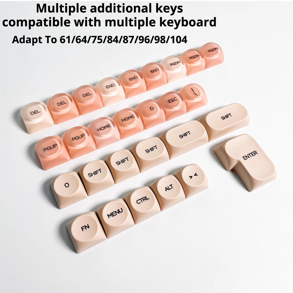 PBT Keycap HOA Liquid Foundation Pink Semi-permeable Matte Surface ...