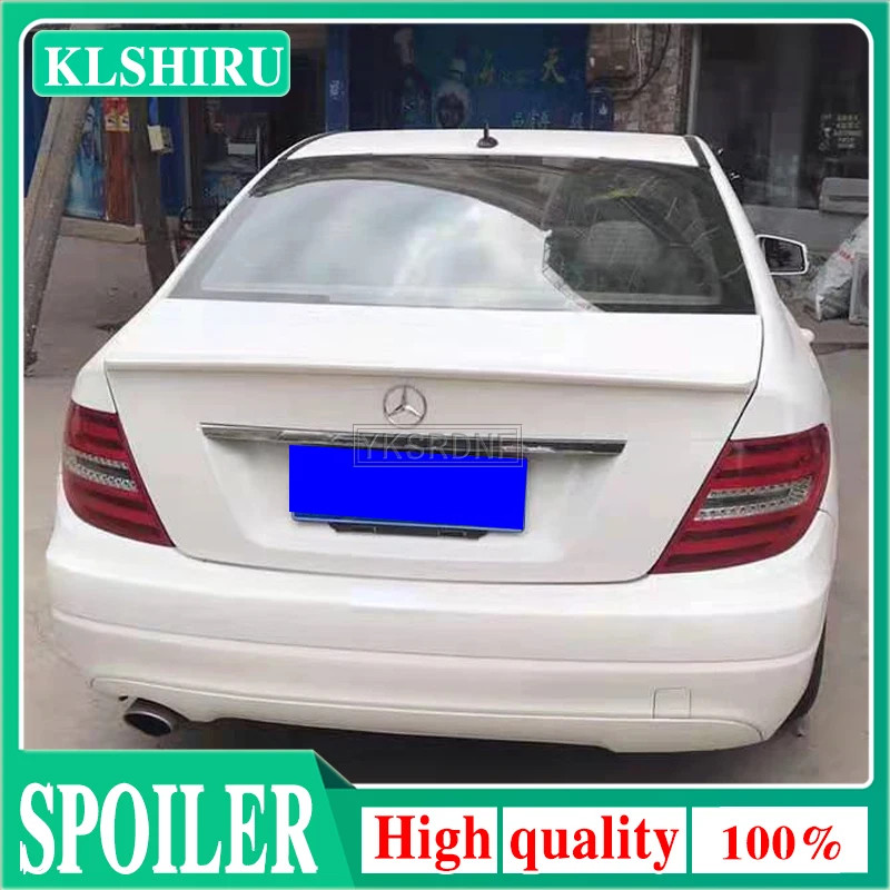 YKSRDNF For Benz W204 Spoiler Fiber Car Rear Wing Spoiler for Benz W204 ...