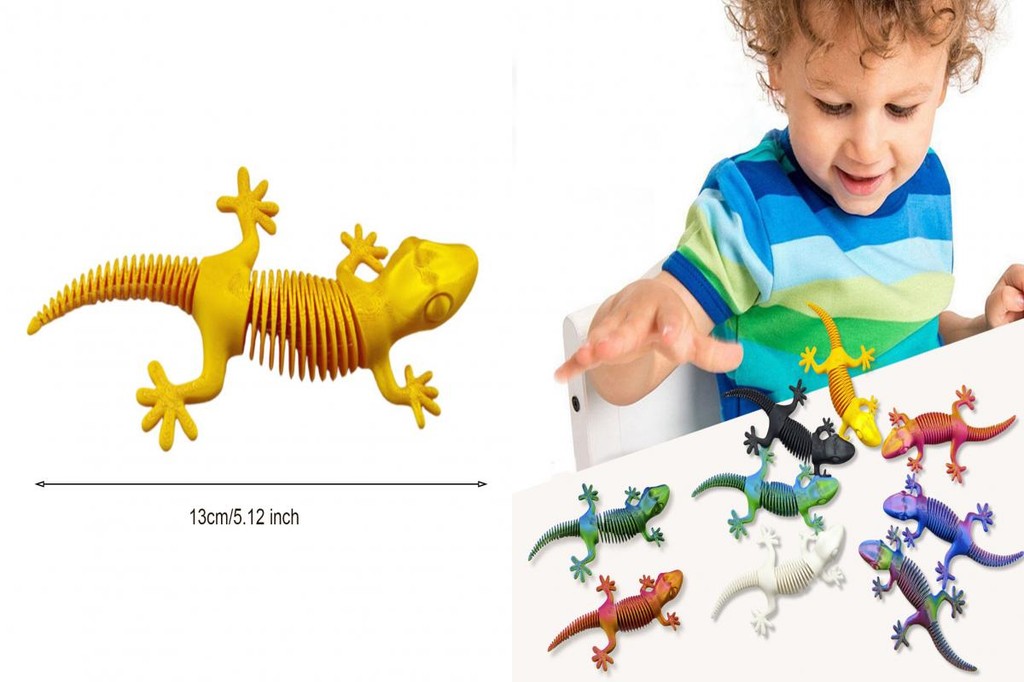 {xiapimart} Desktop Lizard Decoration Movable Joint Lizard Sculpture ...