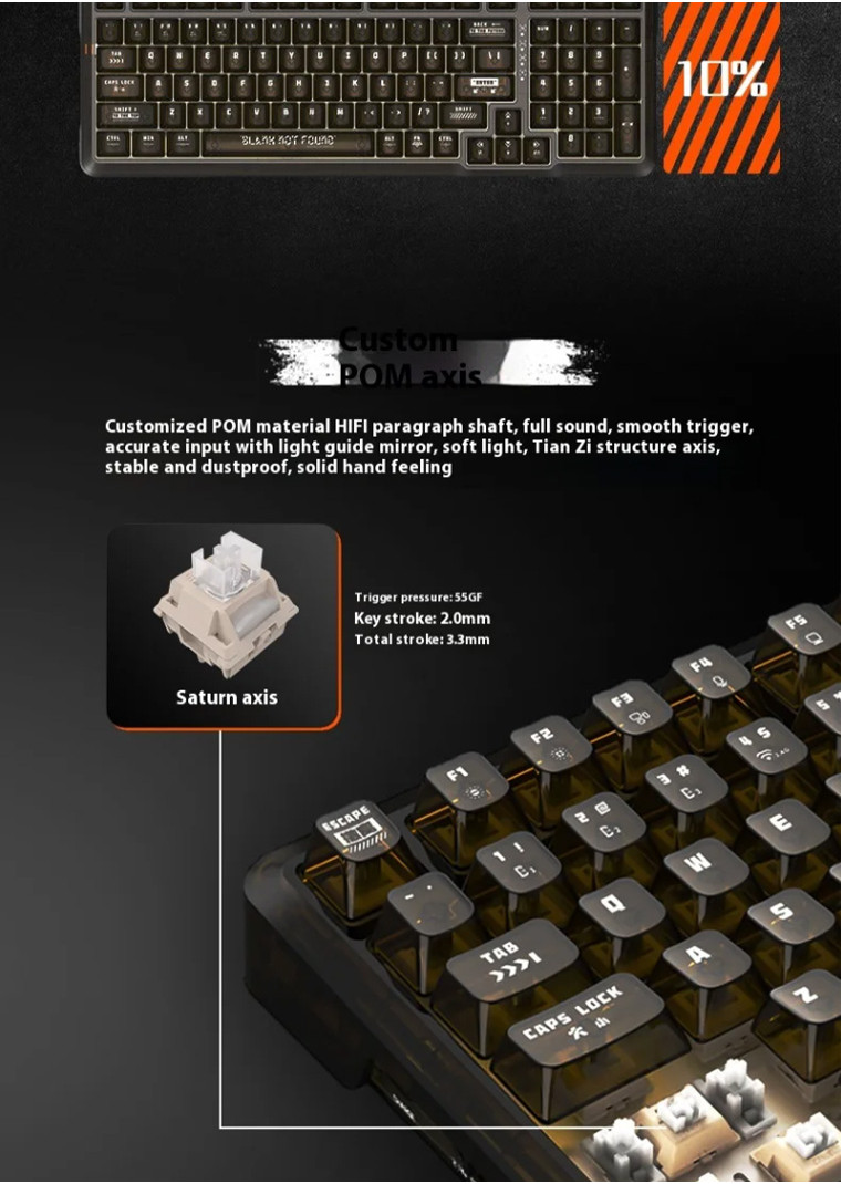 CANDEUS T99 three mode customized mechanical keyboard, GASKET structure ...