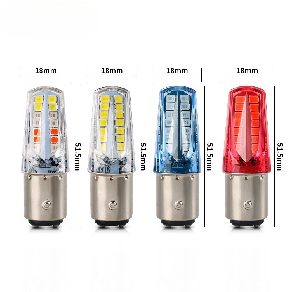 1X Flash 1157 Led Motorcycle Flashing Brake Light 1157 Car Led Bulb ...
