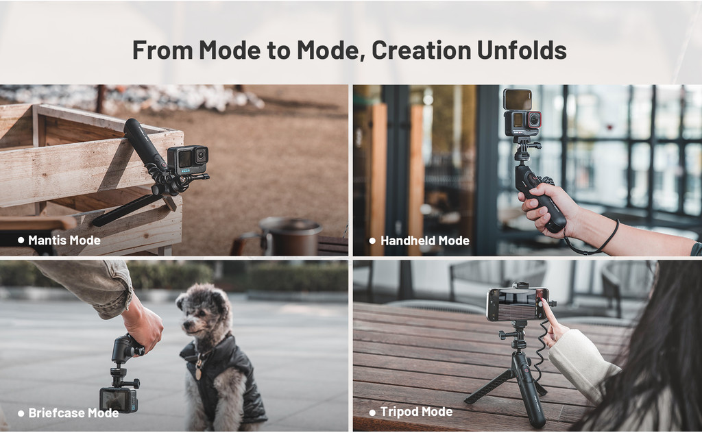 PGYTECH CapLock MantisPod Power GoPro/Insta360 Edition All In One ...