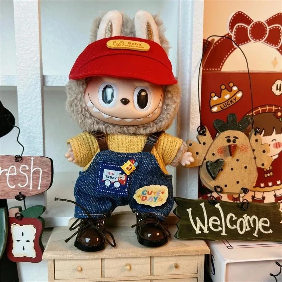 For 15cm Labubu Stylish Outfit Clothes Sports & Leisure Suit Labubu ...