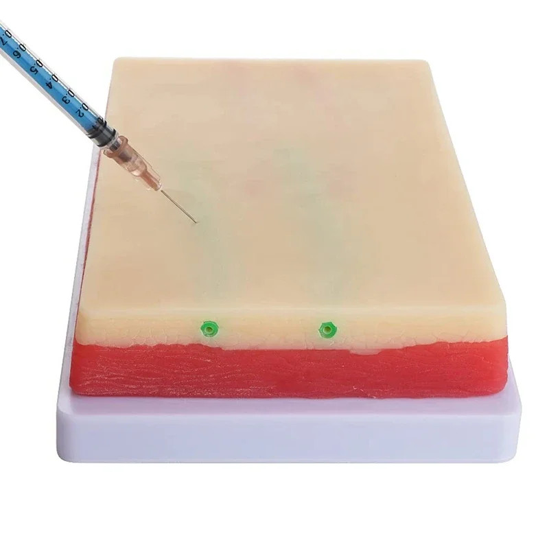 Injection Training Pad Model Silicone Human Skin Suture Training Model ...