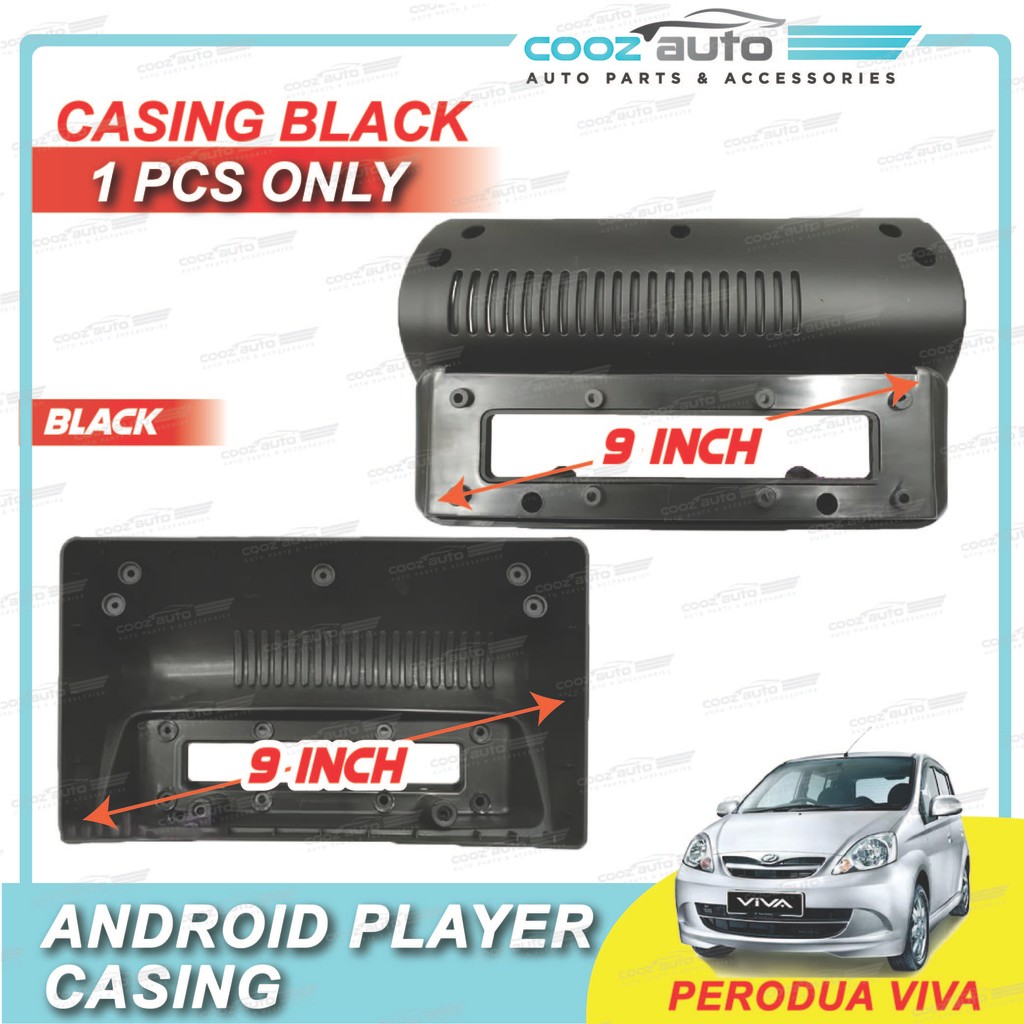 Perodua Viva Half Design 9" Car Android Casing Dashboard Audio Android ...