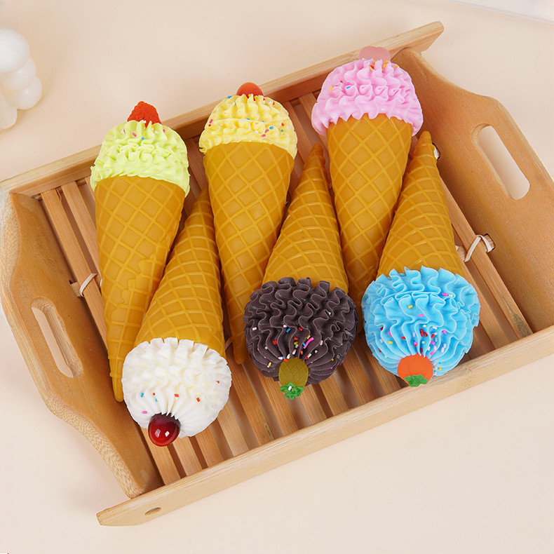 Ice Cream Cone Model Fake Ice Cream Props Artificial Realistic Desset ...