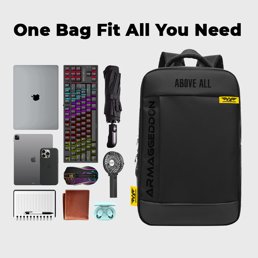 Armaggeddon Shield 7 Anti-Theft Laptop Backpack | Free Stereo Headset ...