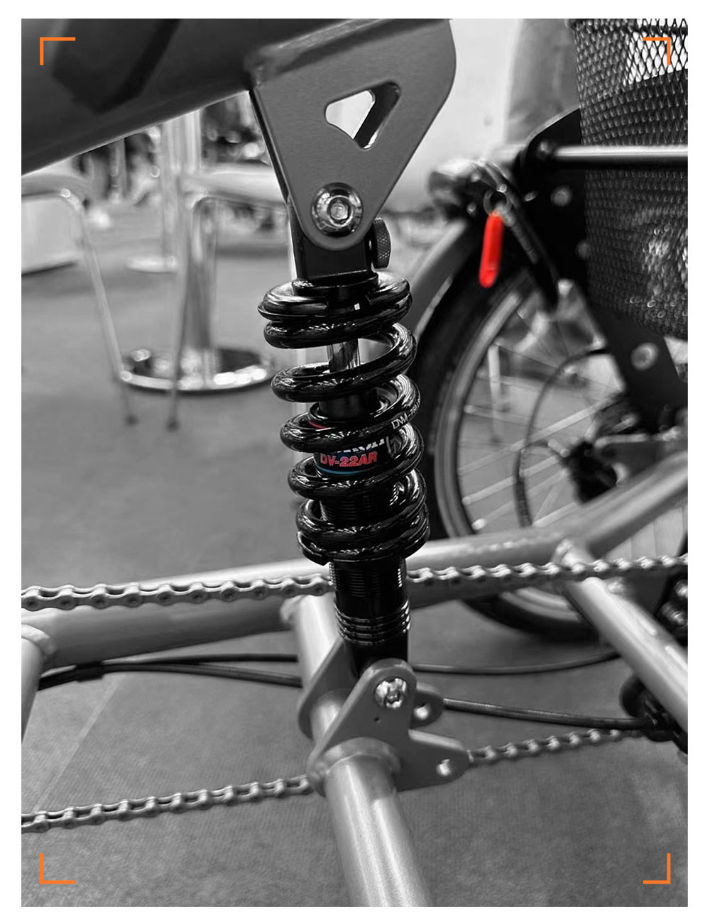 DNM DV-22AR Bicycle Rear Shock Spring Hydrauli Suspension MTB Mountain ...