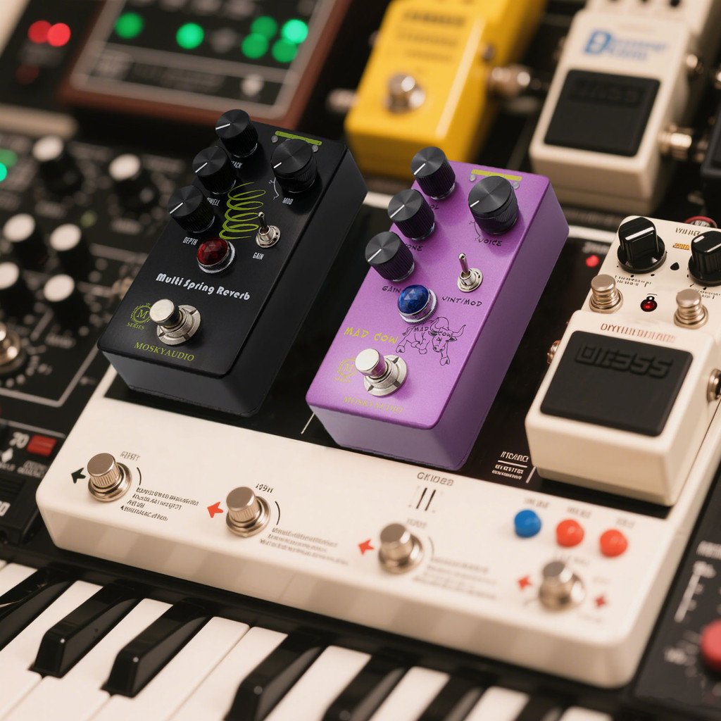 MOSKYaudio Multi Spring Reverb Guitar Bass Effect Pedal Four Models ...