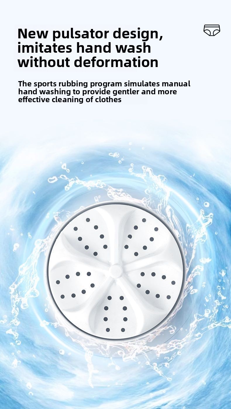 Wireless Charging Underwear Washtub Laundry Cup Mini Small Portable ...