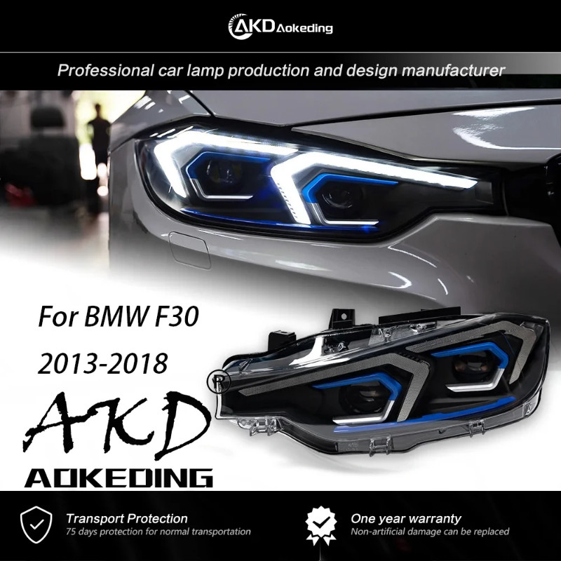 AKD Head Light For F30 Head Lights 2013-2018 LCI Laser Style ...