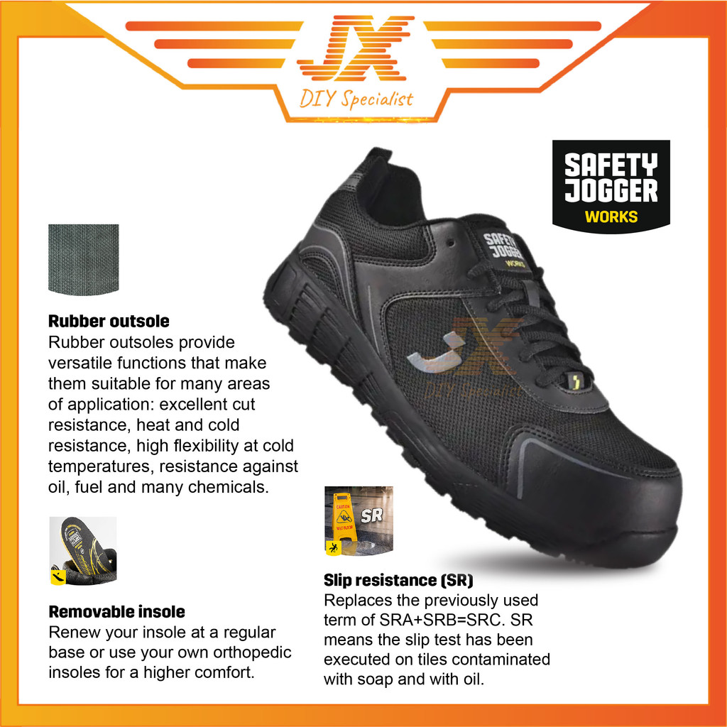 SAFETY JOGGER AAK S1P Low ESD Safety Shoes Composite Toecap Lightweight ...