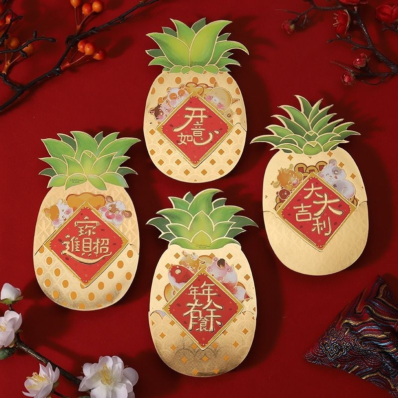 Snake Year Steamer Style Red Envelope Money 2025 Angbao cartoon angpow ...