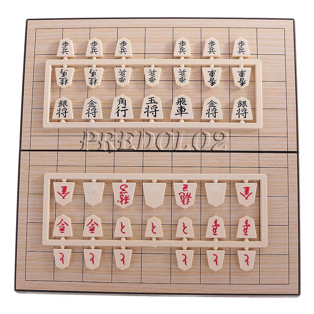 in stock [PredoloceMY] Japanese Chess Shogi Game Set with Wooden Board ...