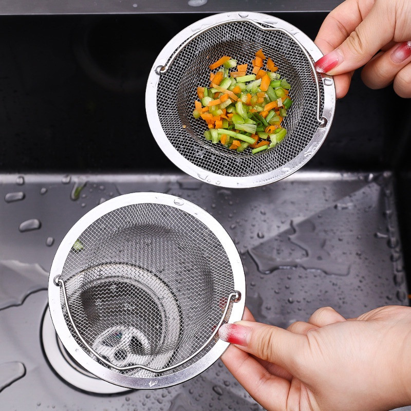 [ Featured ] Stainless Steel Draining Basket With Handle - Anti ...