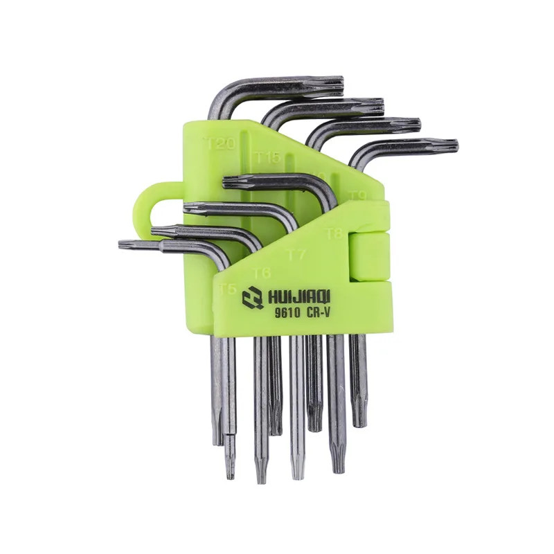 8 in 1 Hexagon Screwdriver Wrench Bit Set T5-T20 Wrench Tool Kit CR-V ...