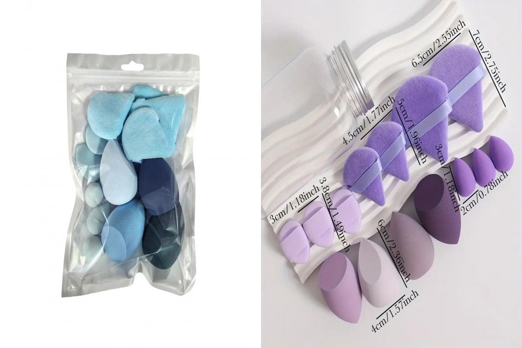 Reusable Makeup Sponge Latex-free Makeup Sponge 14pcs Makeup Sponge Set ...