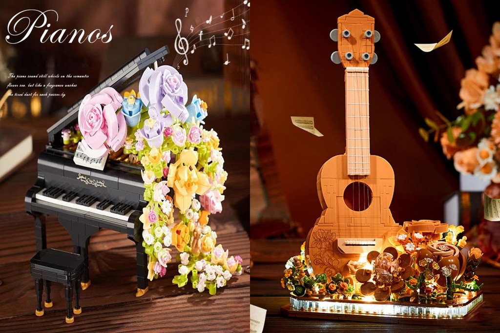 SP* Handmade Piano Building Toy Building Block Musical Instrument Diy ...