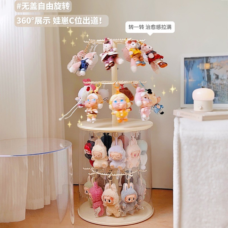 2025 New Labubu Extra Large Double Layer Rotating Box Cartoon Skull ...