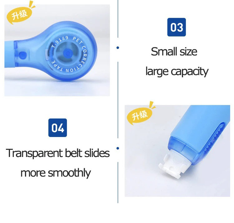 Large Capacity Pen Shape Correction Tape! 5mm x 6m of Creative Colorful ...