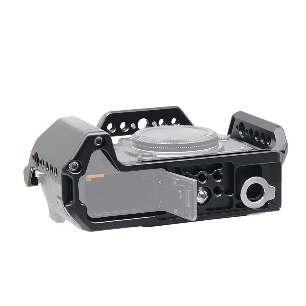 XT-XINTE Metal Camera Cage Protective Frame with Cold Shoe Mount Wooden ...