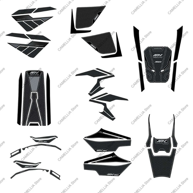 for X Adv 350 2022 Motorcycle Accessories 3d Epoxy Fuel Tank Sticker ...
