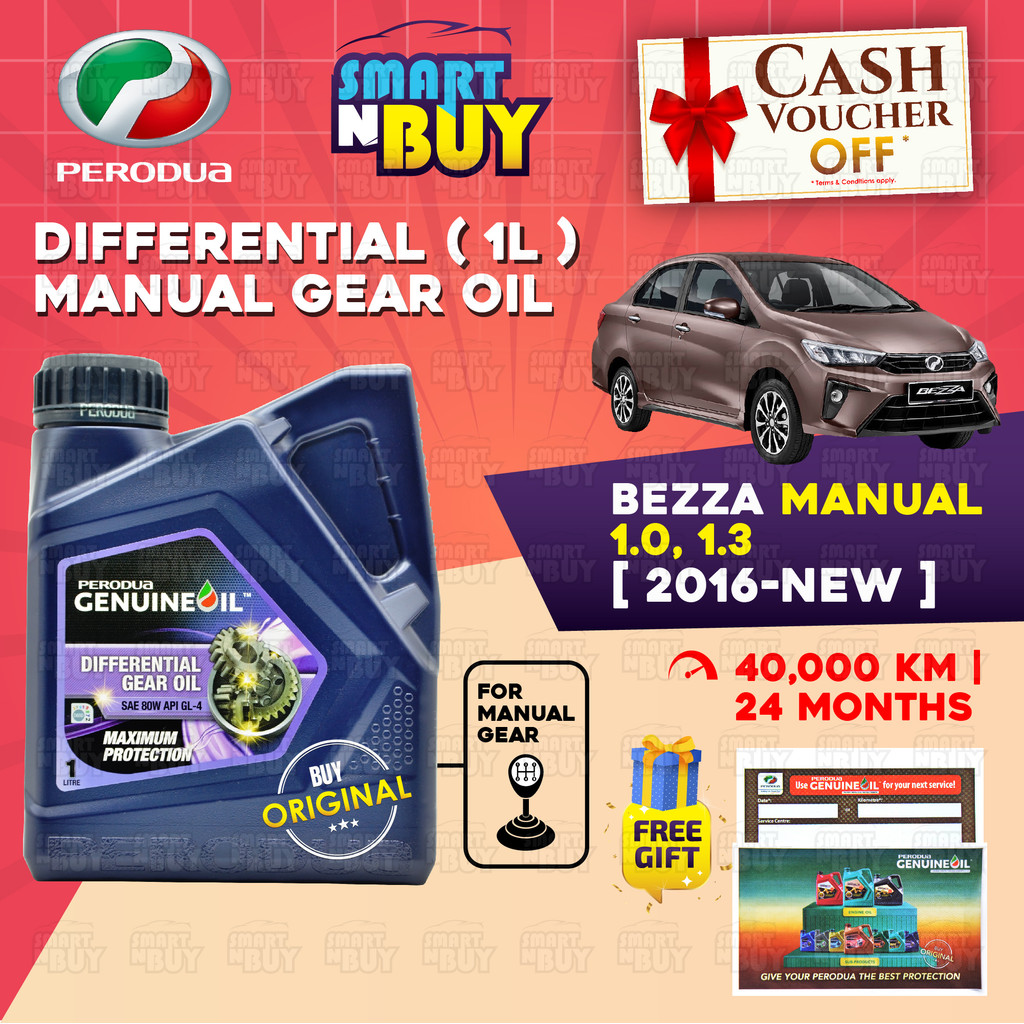 Perodua Gear Oil SAE GL4 Original Minyak Gearbox Manual Kereta Perodua ...