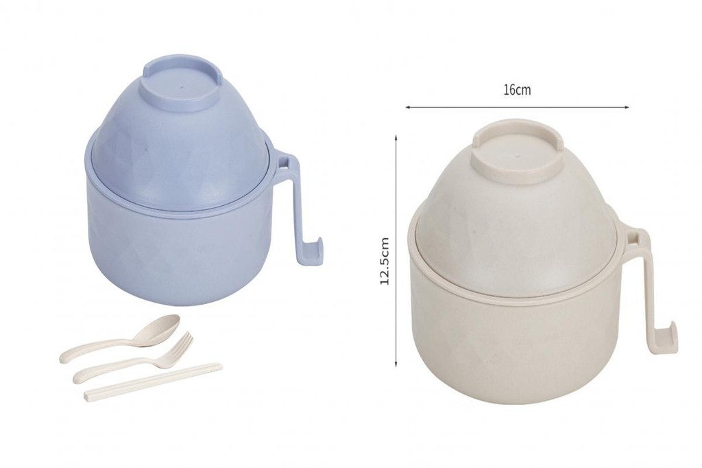 Instant Noodle Bowl Set Instant Noodle Cooker Space-saving Microwave ...