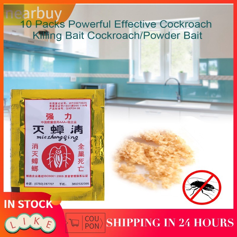 in stock [COUPON FIRST]10 Packs Cockroach Killing Bait Cockroach/Powder ...