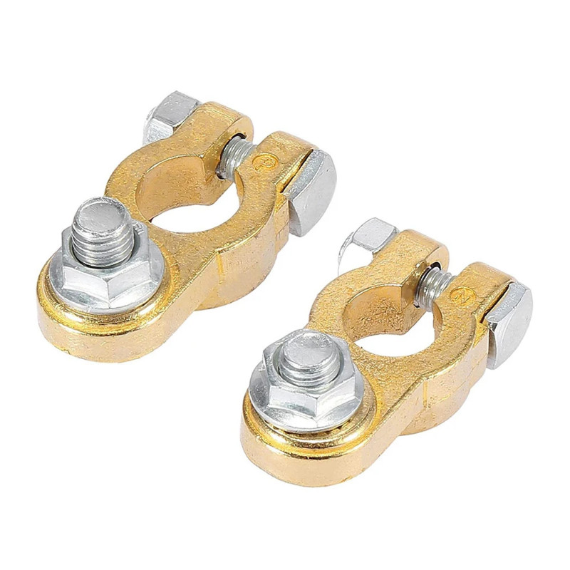 2Pcs Car Battery Terminal Wire Cable Clamp Top Quick Post Terminal ...