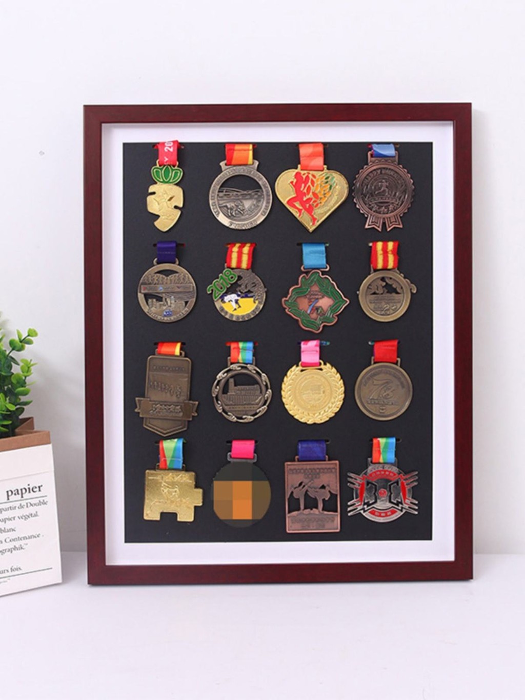 Medal Frame Marathon Medal Storage Display Frame Wall Hanging Medal ...