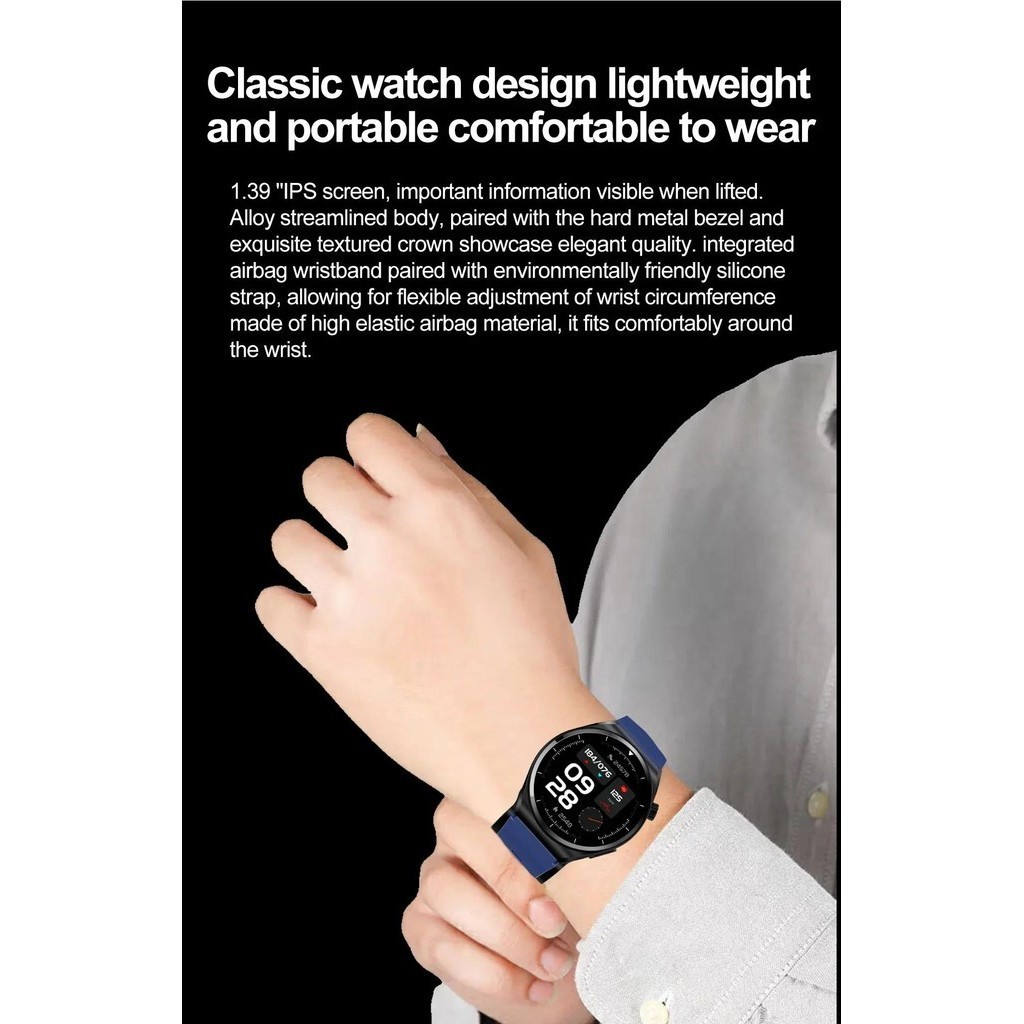 2025 ECG+PPG Men Watch Pump Airbag Precision Blood Pressure Bluetooth ...