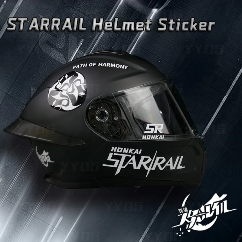 Motorcycle Helmet STARRAIL Decal Visor Windshield Glass Sticker ...