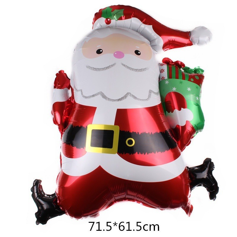 Santa Claus Foil Balloons - Extra Large 60 Inch Santa Claus Balloons ...