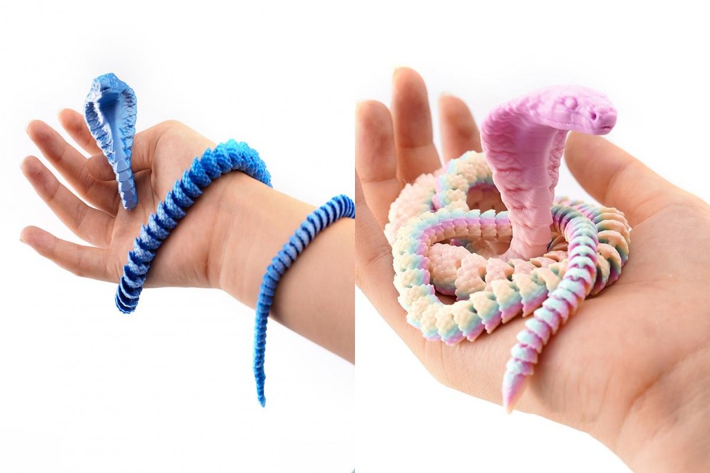 Stress Relief Snake Toy Realistic Snake Model Handmade Articulated ...