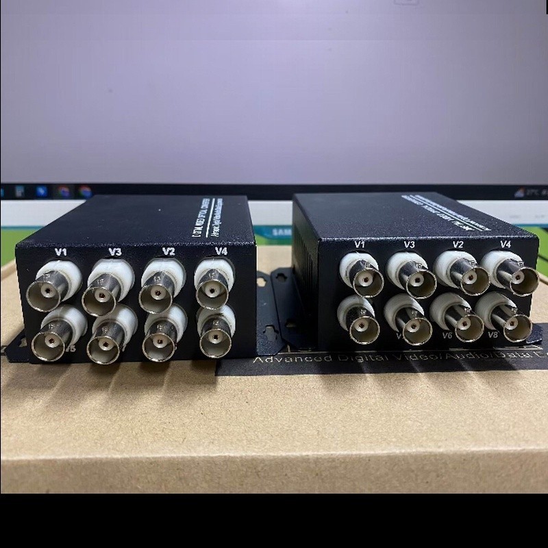Analog BNC Video to Fiber Optic Converter Transmitter Receiver for CCTV ...