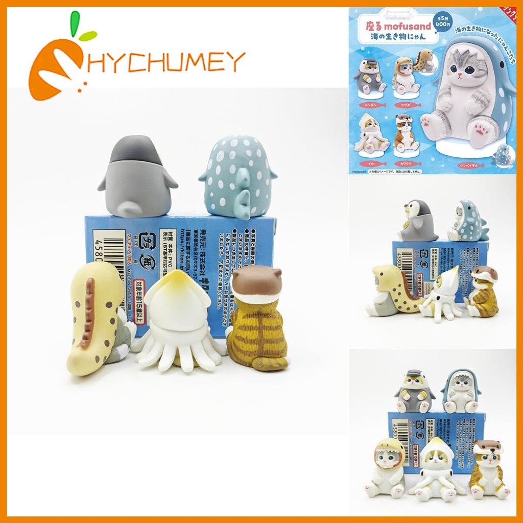 Marine Adorable Pvc Creatures Figurines Blind Box Sitting Pose Penguin ...