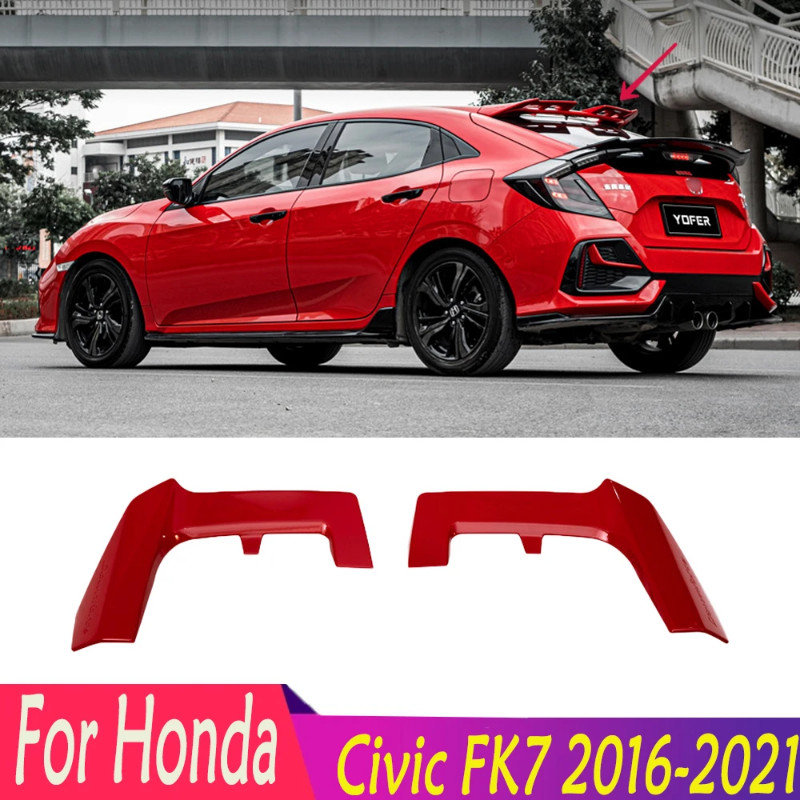 For Honda 2016-2021 Civic FK7 Hatchback High Quality ABS Roof Spoiler ...
