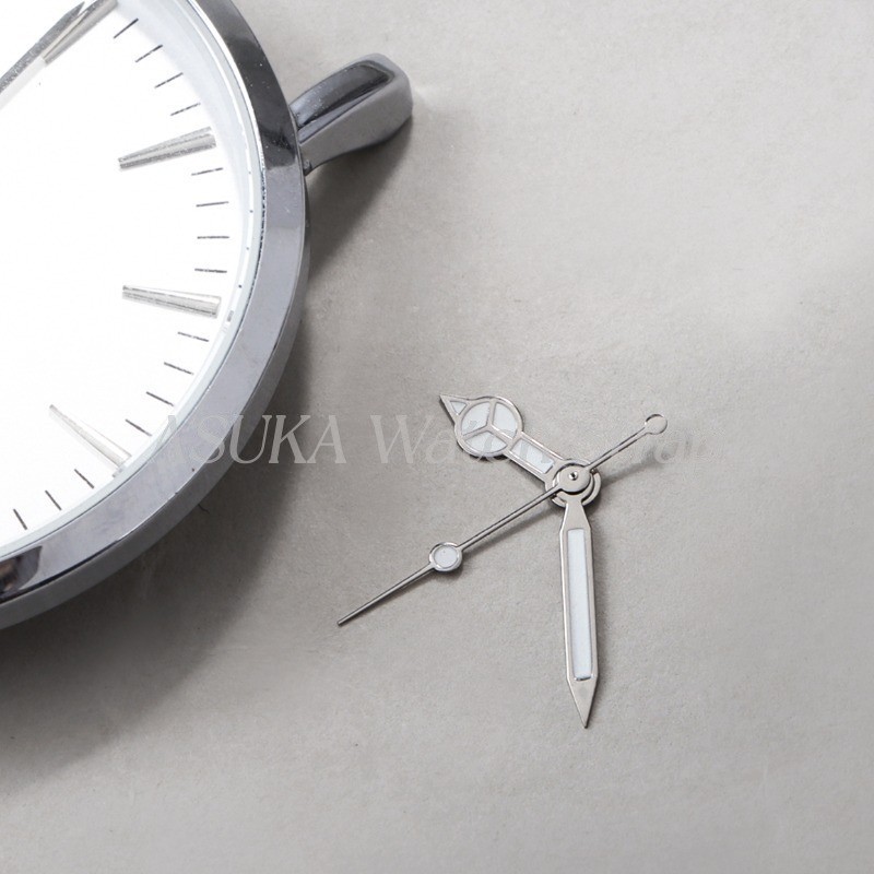 1Pcs Silver Watch Hand Replacement Watch Hands Silver Rim Three Pin ...